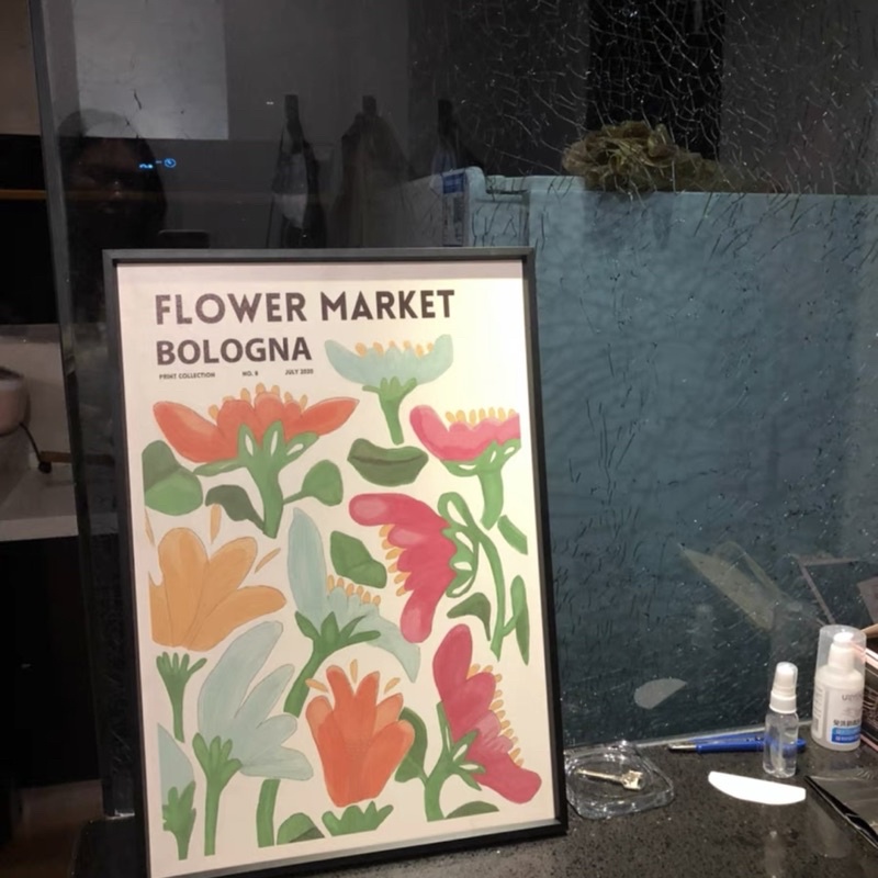 พร้อมส่ง💖🤎 ภาพพร้อมกรอบ สไตล์นอร์ดิก กรอบรูป flower market nordic tokyo ...