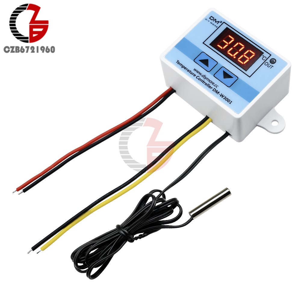 10A 12V 24V 220V AC Digital LED Temperature Controller XH-W3001 For ...