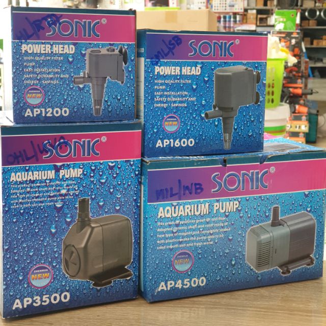 ปั้มน้ำตู้ปลากำลังสูง Sonic ราคาถูก AP5000,AP4500,AP3500,AP1600,AP1200 ...