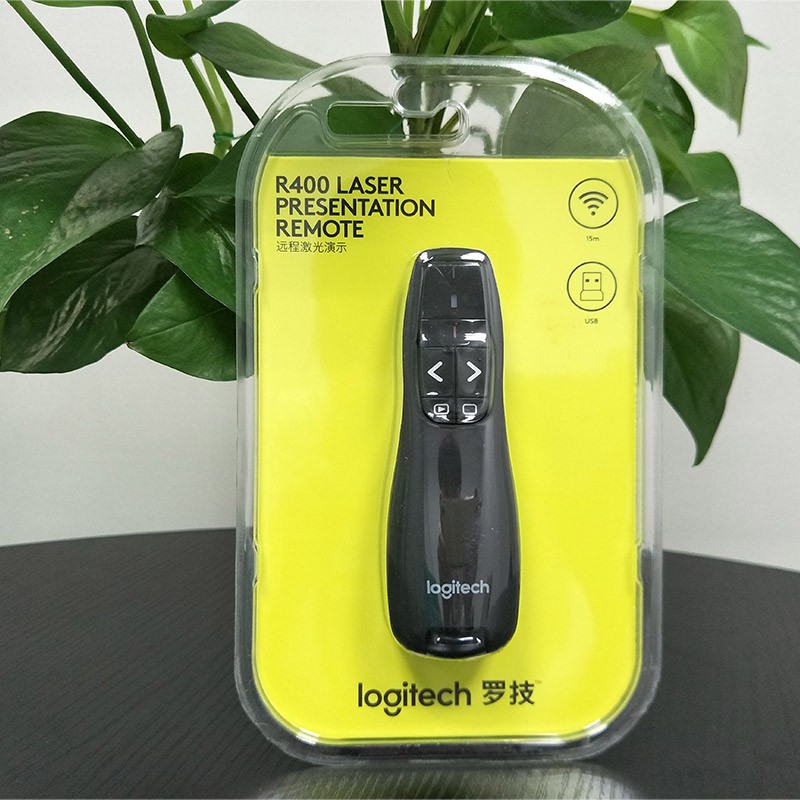 Logitech R400 Wireless Presenter Laser Pointer - Black (สีดำ) ของแท้ | Shopee Thailand