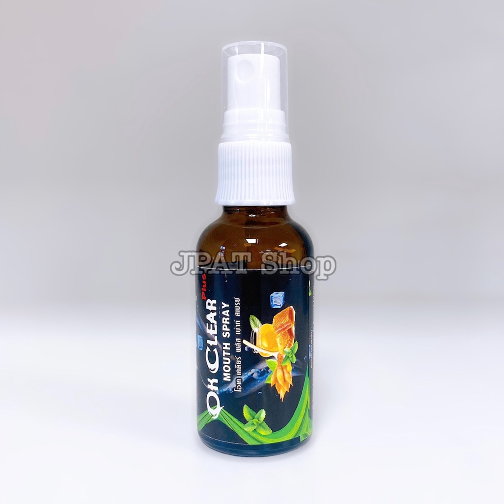 สเปรย์สารสกัดกระชายขาวและโพรโพลิส OK Clear Plus Mouth Spray | Shopee ...
