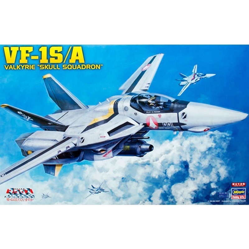 1/48 SCALE MACROSS VF-1S/A Valkyrie "Skull Squadron" (HASEGAWA ...