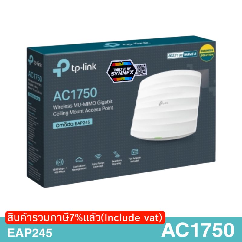 TP-Link AC1750 EAP245 Wireless MU-MIMO Gigabit Ceiling Mount Access ...