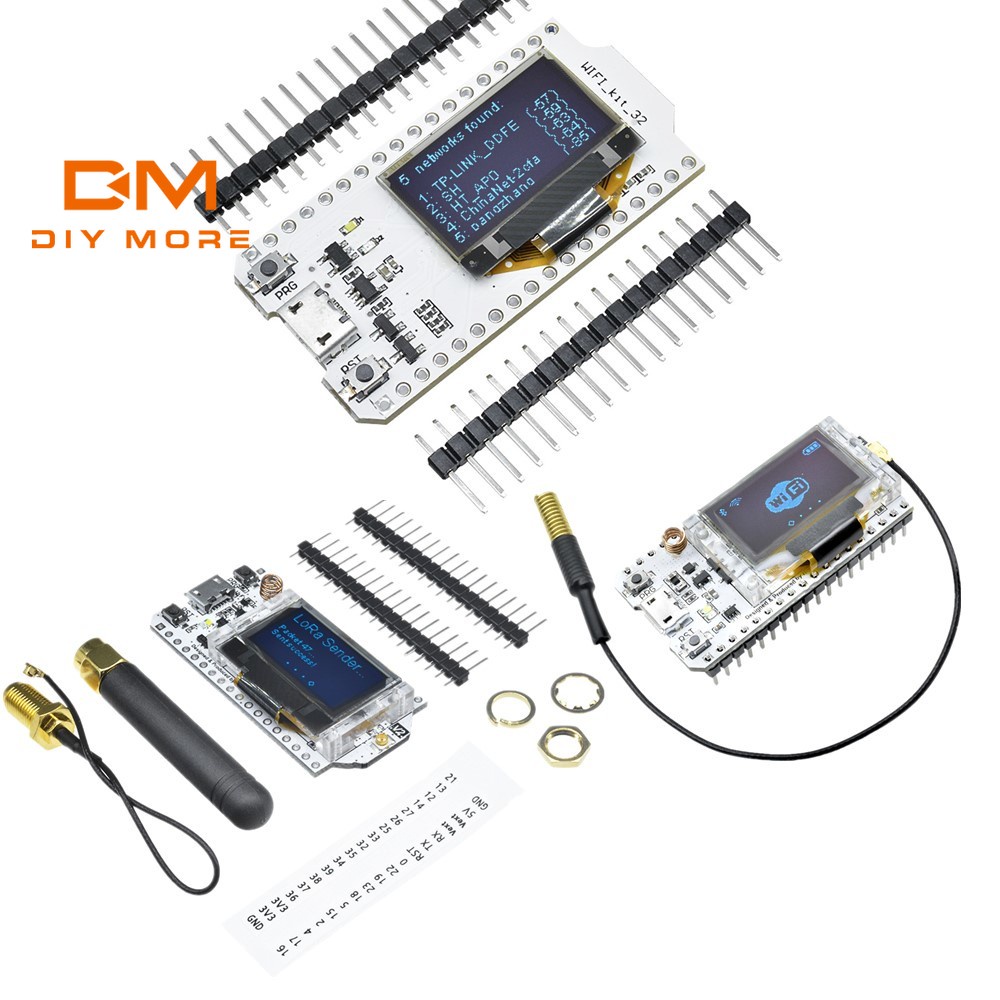 Diymore 0.96In Lora Esp32 Sx1276 Sx1278 Oled Wifi บลูทูธ Cp2102 โมดูล ...