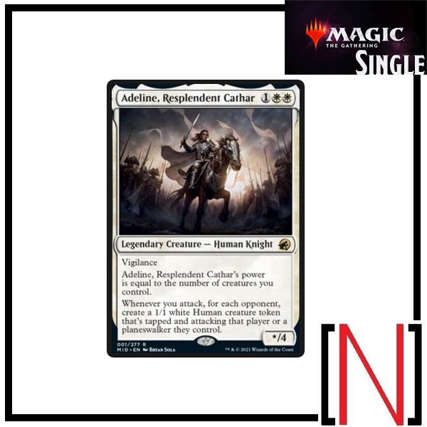 [MTG][Single][MID] Adeline, Resplendent Cathar ระดับ Rare [ภาษาอังกฤษ ...