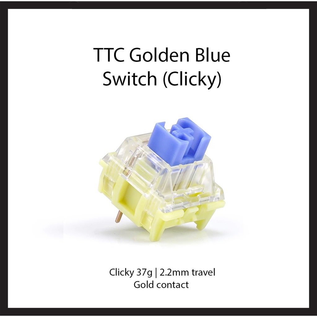 TTC Golden Blue Switches | Shopee Thailand