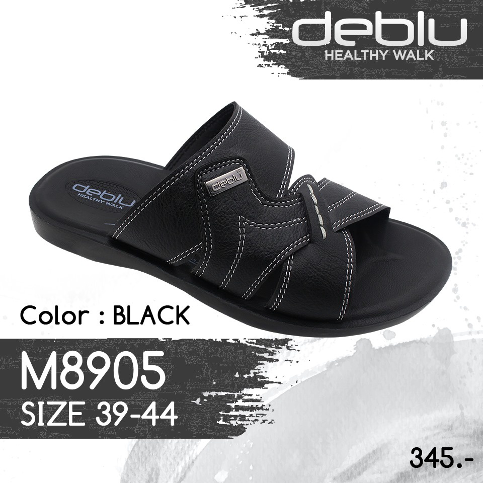 M8905 รองเท้าแตะ ชาย แบบสวม แบบหนีบ deblu เดอบลู นุ่มนิ่ม เพื่อสุขภาพ น้ำหนักเบา ของแท้ 100% ...