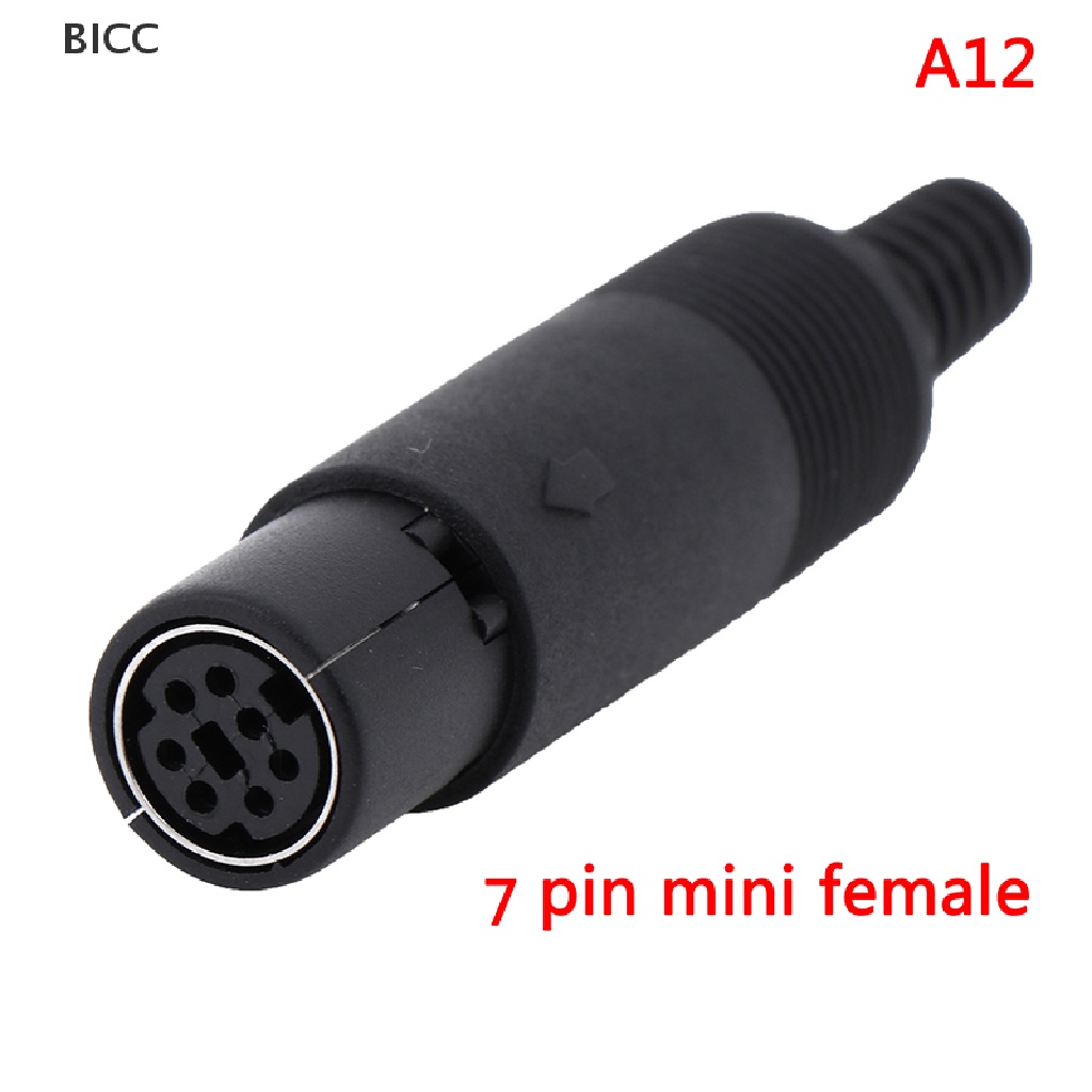 BI Mini DIN Plug Socket Connector 3/4/5/6/7/8 PIN Chassis Cable Mount ...