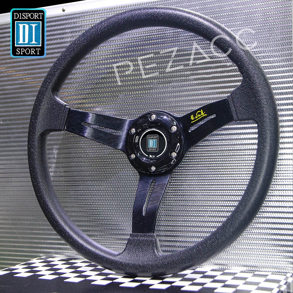 D1 SPORT พวงมาลัยรถยนต์ พวงมาลัยรถ พวงมาลัยรถแต่ง พวงมาลัย ก้านดอกไม้ PU ขนาด 350 MM (13นิ้ว ...