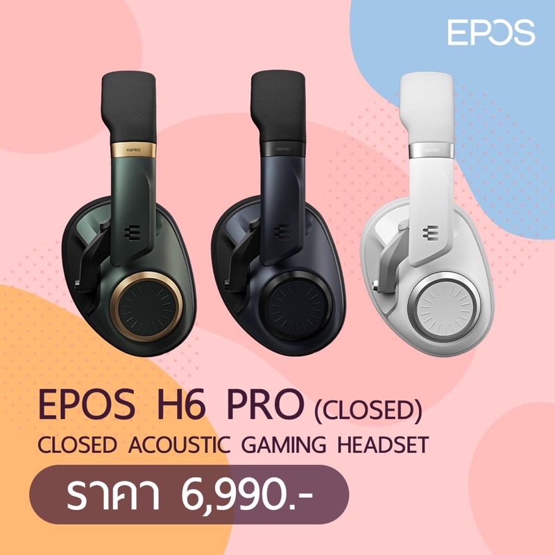 EPOS H6 Pro Closed Acoustic Gaming Headset | Shopee Thailand