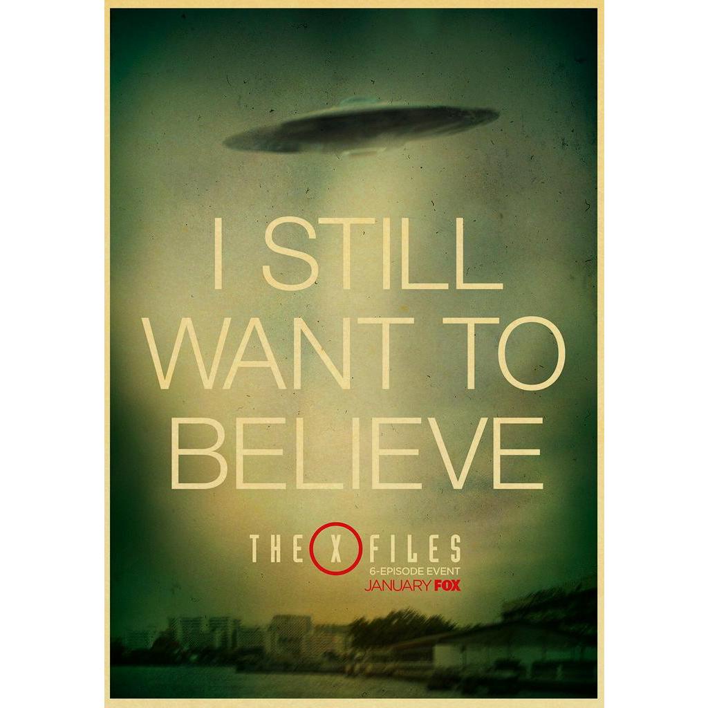 สติ๊กเกอร์โปสเตอร์ The X - Files Alien Ufo สําหรับตกแต่งห้อง | Shopee ...