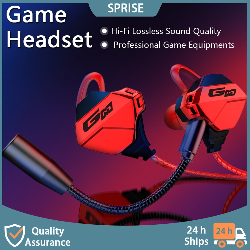 Sprise G10 ชุดหูฟังสเตอริโอ HiFi พร้อมไมโครโฟนคู่ ตัดเสียงรบกวน 3.5 มม. ...