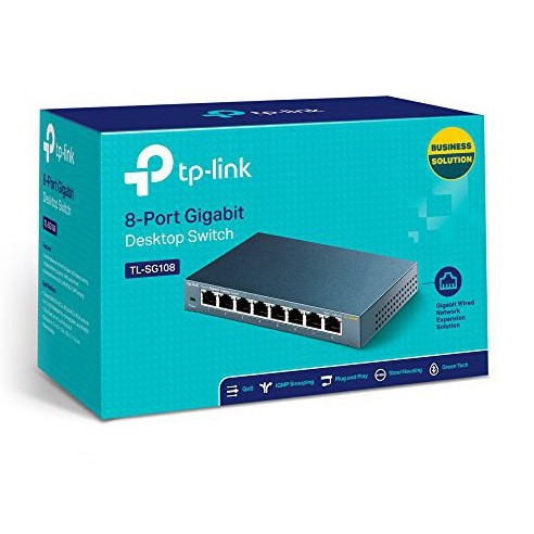 SWITCH HUB TP-LINK 8 PORTS TL-SG108 GIGABIT PORT | Shopee Thailand