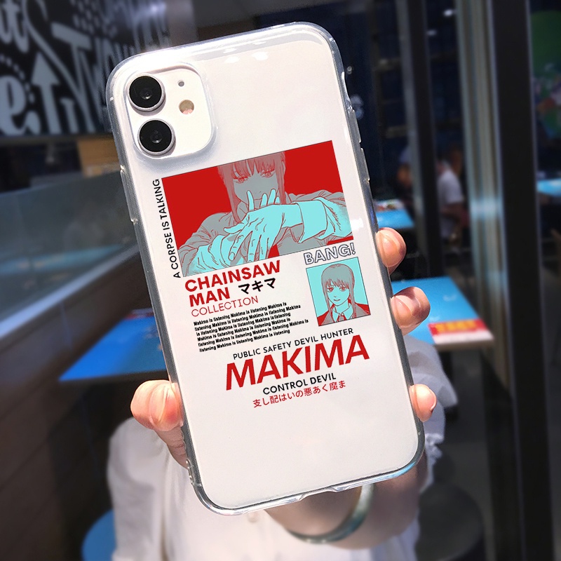 เคสโทรศัพท์มือถือ แบบใส ลายอะนิเมะ Chainsaw Man Pochita สําหรับ Iphone ...