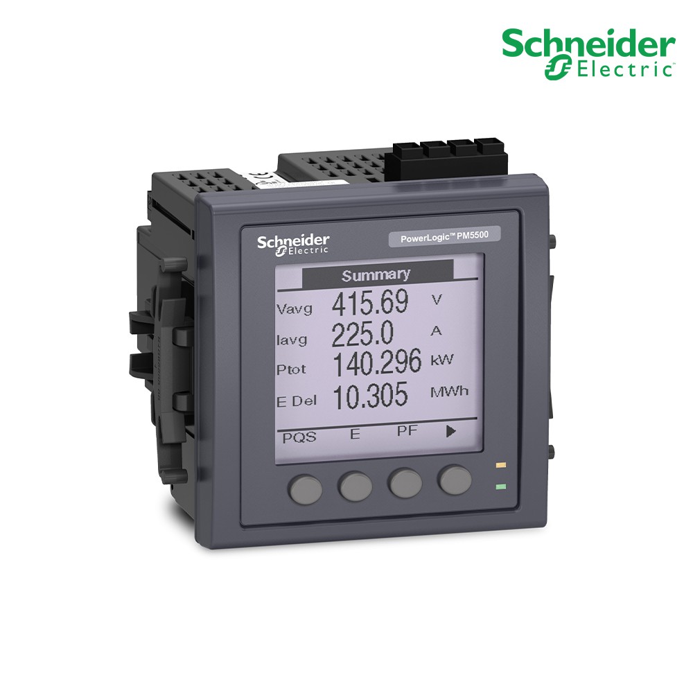 Schneider Electric - PM5560 Meter, 2 ethernet, up to 63th H, 1,1M 4DI ...