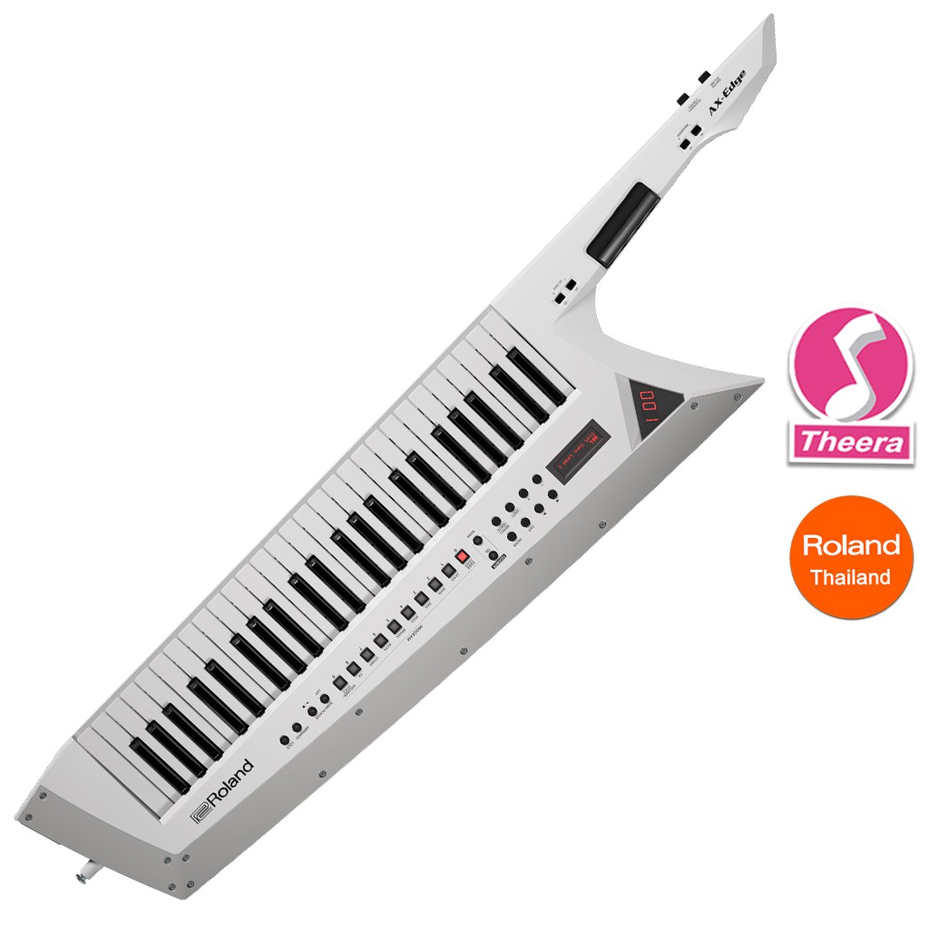 Roland AX-EDGE สีขาว คีย์บอร์ดสะพาย รับประกัน 1 ปี ตัวแทนนำเข้า ...