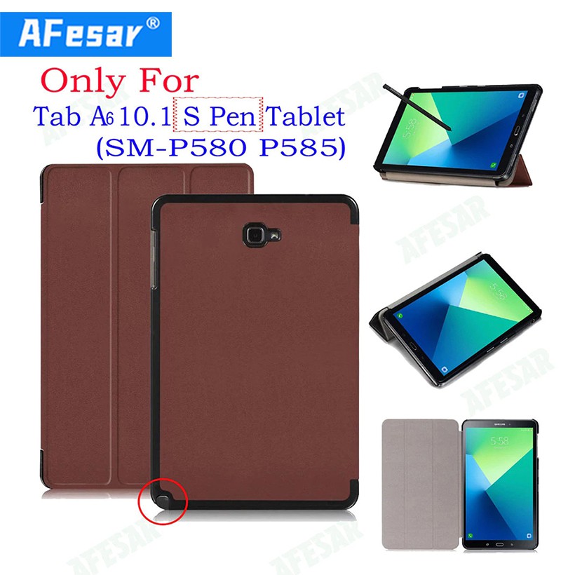 Samsung Galaxy 2016 Tab A A6 10.1 SM-P580 SM-P585 พร้อม S Pen เคสแท็บเล็ตแบบตั้งได้ Smart Auto ...