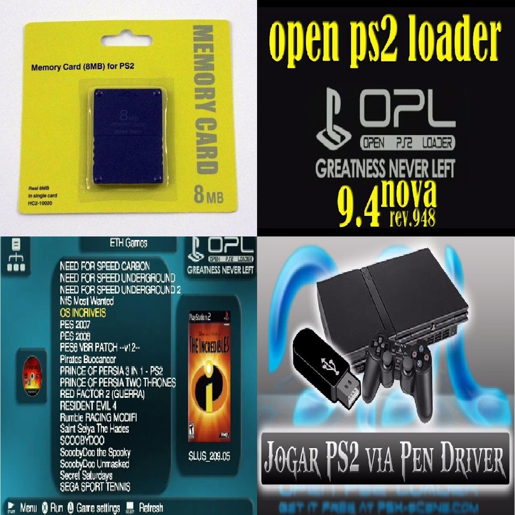 [PS2] Free Memory Card Boot (FMCB)opl กับ usb game เเยกขายได้ ปลายทาง ...