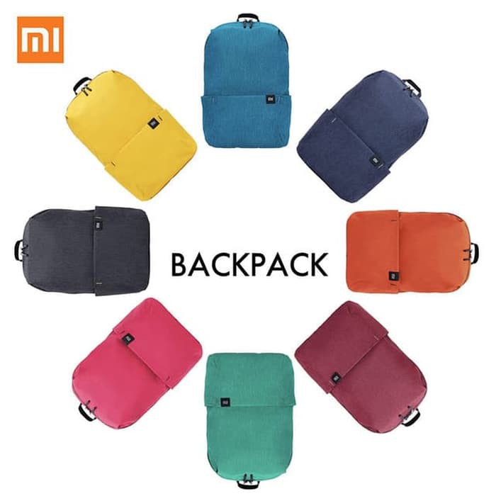 Xiaomi Mi Colourful Backpack 10L Original Backpack - สีกรมท่า | Shopee ...