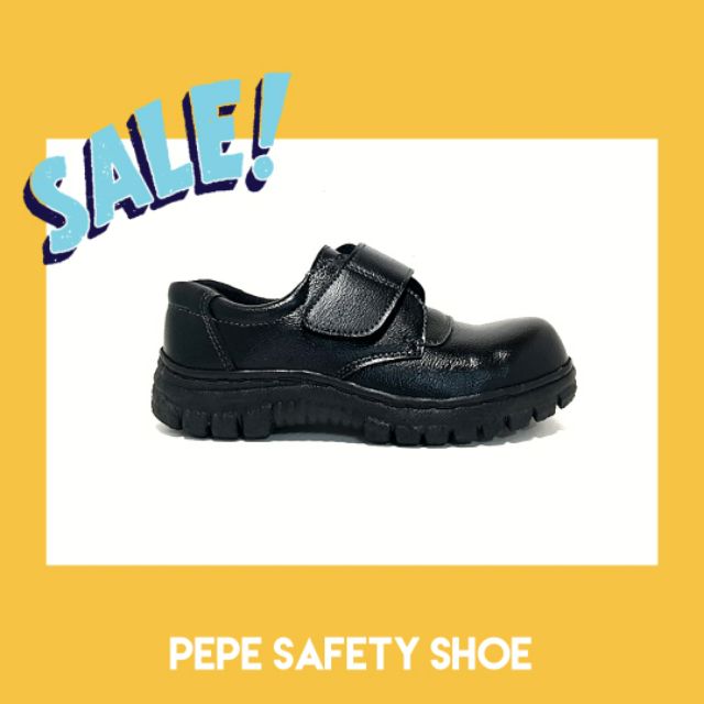 PEPE รองเท้าเซฟตี้หนังวัวแท้ สายคาด ใส่ง่าย นุ่มสบาย | Shopee Thailand