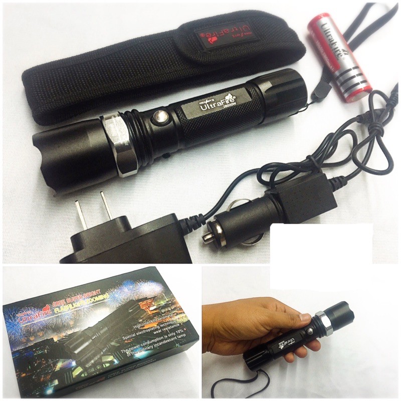 ไฟฉาย ไฟฉายชาร์จไฟ Ultrafire พร้อมส่ง ราคาถูก | Shopee Thailand