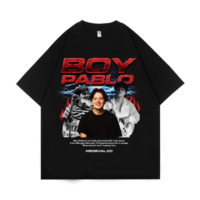 เสื้อยืด BOY PABLO ASIAN TOUR 2022 | วินเทจ | เสื้อยืด ขนาดใหญ่ สีดํา ...