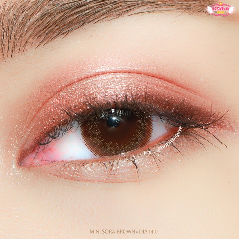 คอนแทคเลนส์ Mini Sora น้ำตาล พร้อมส่งแบบปกติ และค่าสายตาสั้น 0.00- 7.00 ...