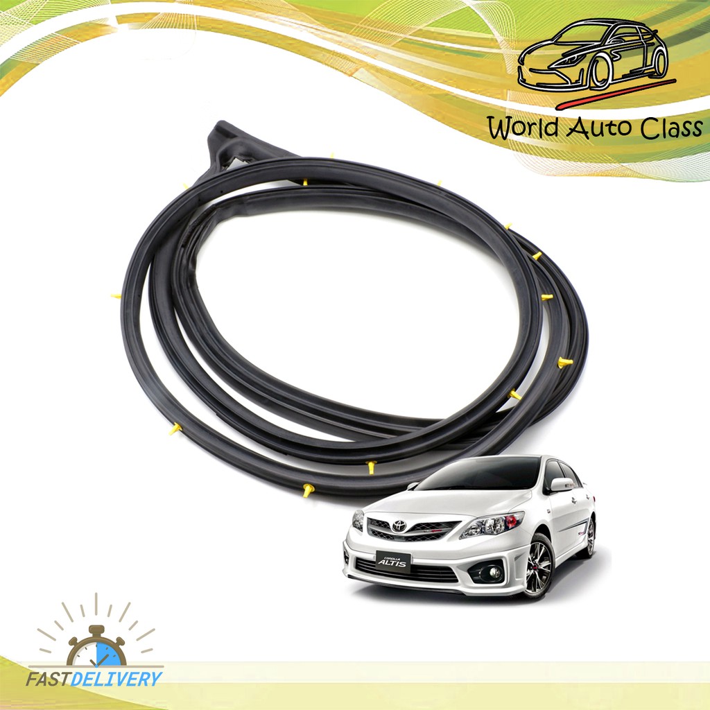ยางขอบประตู หลัง-ขวา สี Black Corolla Altis zze141 Toyota 4 ประตู ปี ...