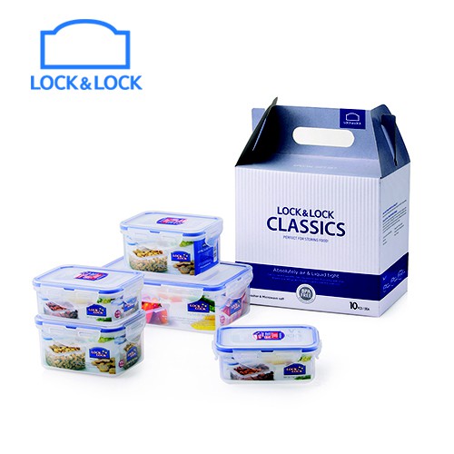 🚚ส่งฟรี KERRY🚚 LOCK&LOCK ชุดกล่องถนอมอาหาร 5 กล่อง 🔥 เซตสุดคุ้ม 🔥รุ่น ...