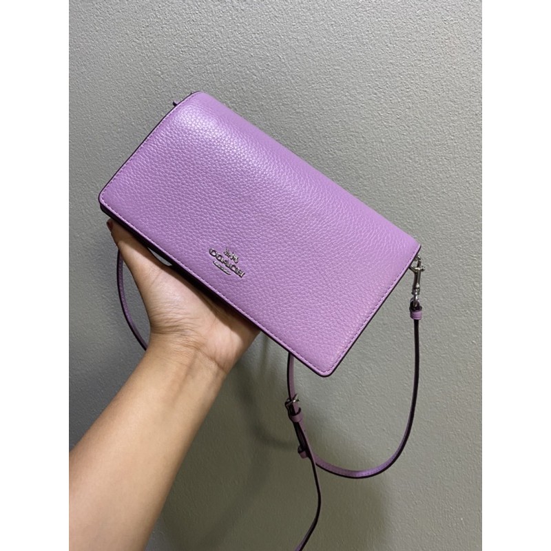 Coach 3037 Anna Foldover Crossbody Clutch | Shopee Thailand
