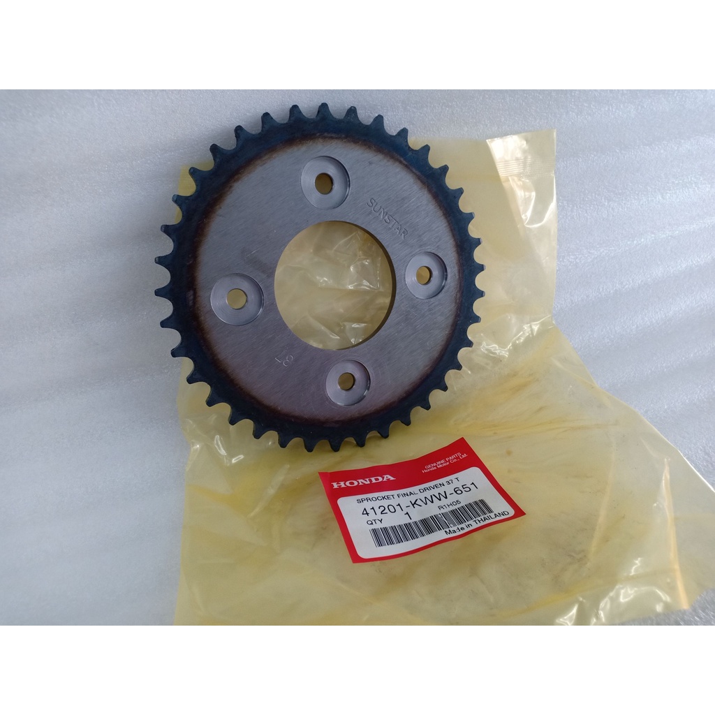 สเตอร์หน้า (14 ฟัน ) สเตอร์หลัง (37 ฟัน) เวฟ110i ปี2019 Honda แท้ศูนย์ ...