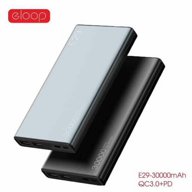 Eloop E29 แบตสำรอง Power Bank ความจุ 30000mAh (ชาร์จเร็ว QC 3.0 + QC 2.0 + PD) Quick Charge ...