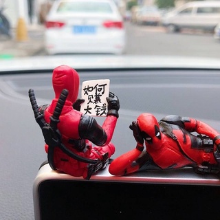 Car Avengers Deadpool Vehicle Mounted Doll Hand-Made Model Creative ...