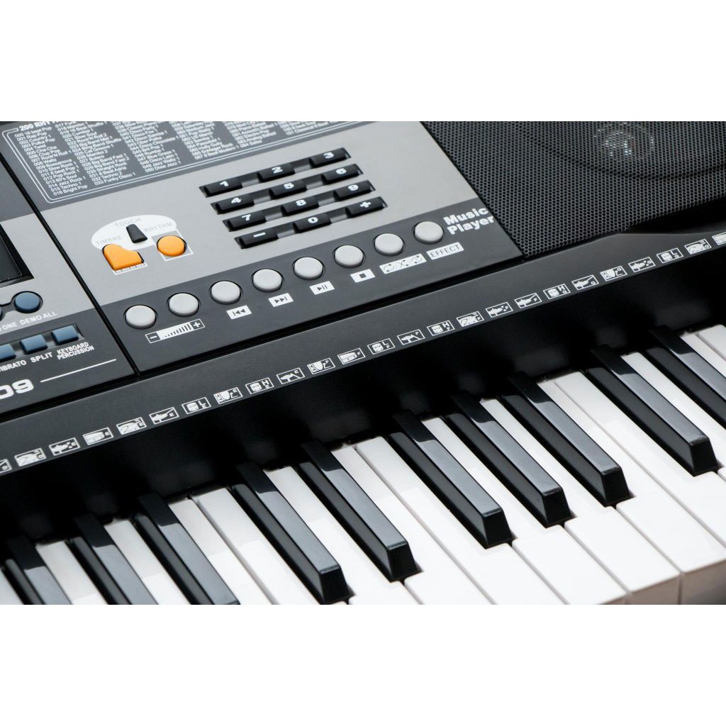 MK-809 คีย์บอร์ดไฟฟ้า 61 คีย์ มีทัชชิ่ง Tounching แถมฟรีอแดปเตอร์ ที่ ...