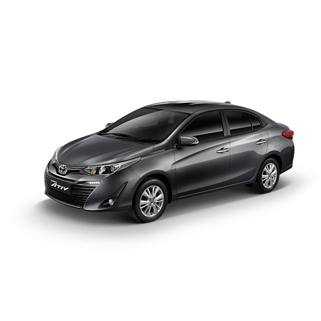 ผ้าคลุมรถ toyota ativ ปี 2017 - 2022 ผ้าโพลีเอสเตอร์ Silver สีบอร์นเงิน ...