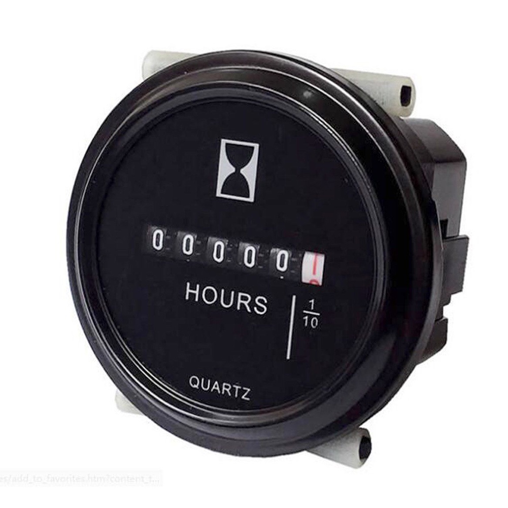 Digital Display Hour Meter Round Accurate Durable Mechanical Steady ...