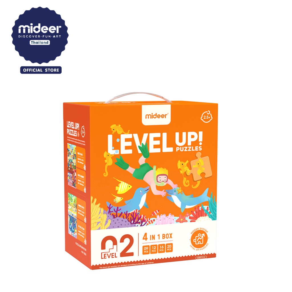 Mideer มิเดียร์ Puzzle Step2-Living Scenesจิ๊กซอว์ชีวิตประจำวันและการท่องเที่ยว -ช่วงอายุ 1-2 ปี ...