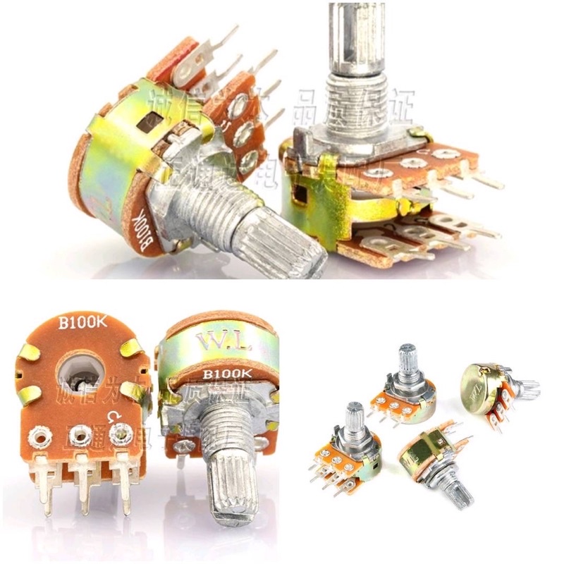 3ชิ้น ต่อชุด WH148 วอลุ่มkBขนาด1w 3ขา1K 2K 5K 10K 20K 50K 100K 1M 102 ...