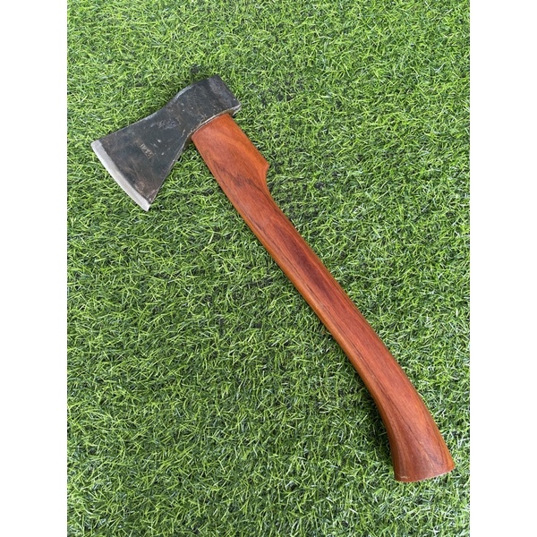 ขวานช่างเพชร ขนาดใหญ่ยาว 18 นิ้ว ด้ามไม้ประดู่ ขวานตีจากเหล็กแหนบแท้ ...