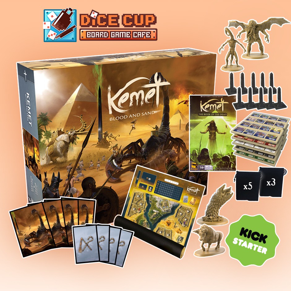 [ของแท้] Kemet: Blood And Sand Kickstarter All In Board Game | Shopee ...