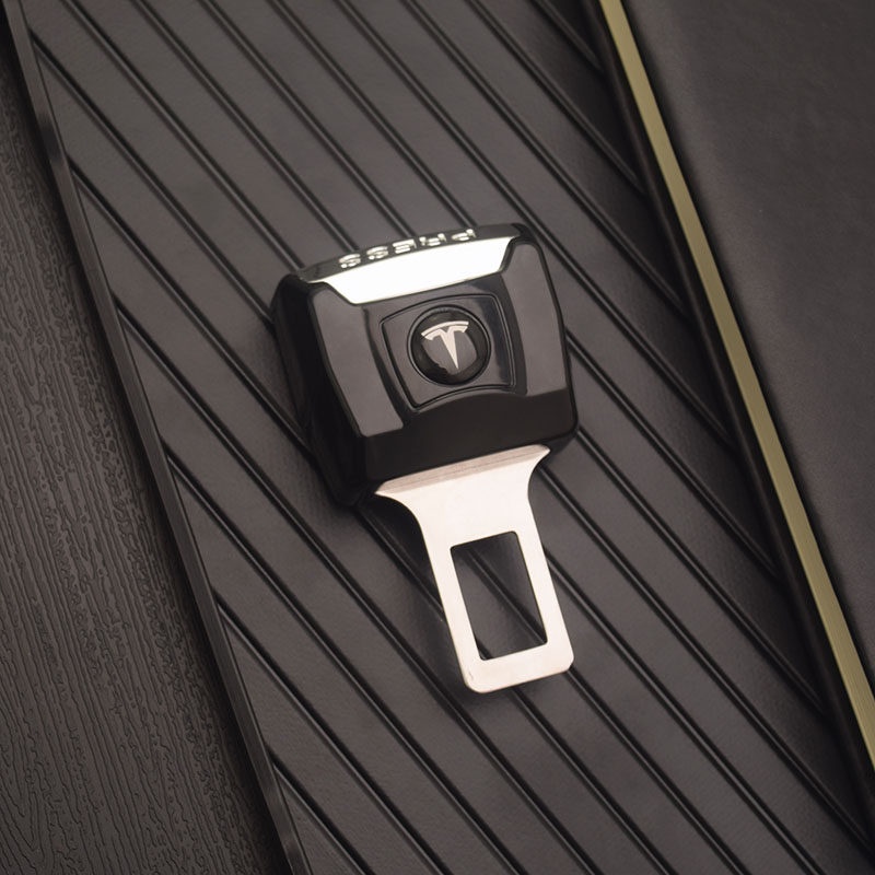 ปลั๊กเสียบเข็มขัดนิรภัย พร้อมเมาท์ สําหรับ Tesla Tesla Seat Belt Slice ...