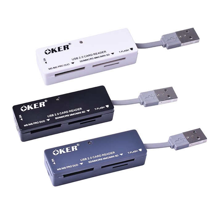 ALL IN ONE USB 2.0 CARD READER C-09 อุปกรณ์อ่านการ์ดอเนกประสงค์ ตัวอ่าน ...