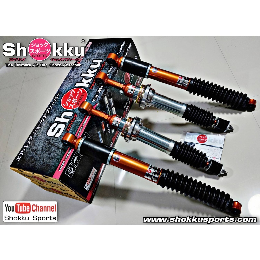Shokku Sports โช๊คอัพระบบถุงลม รถรุ่น Chevrolet Trailblazer คู่หน้า +คู่หลัง | Shopee Thailand