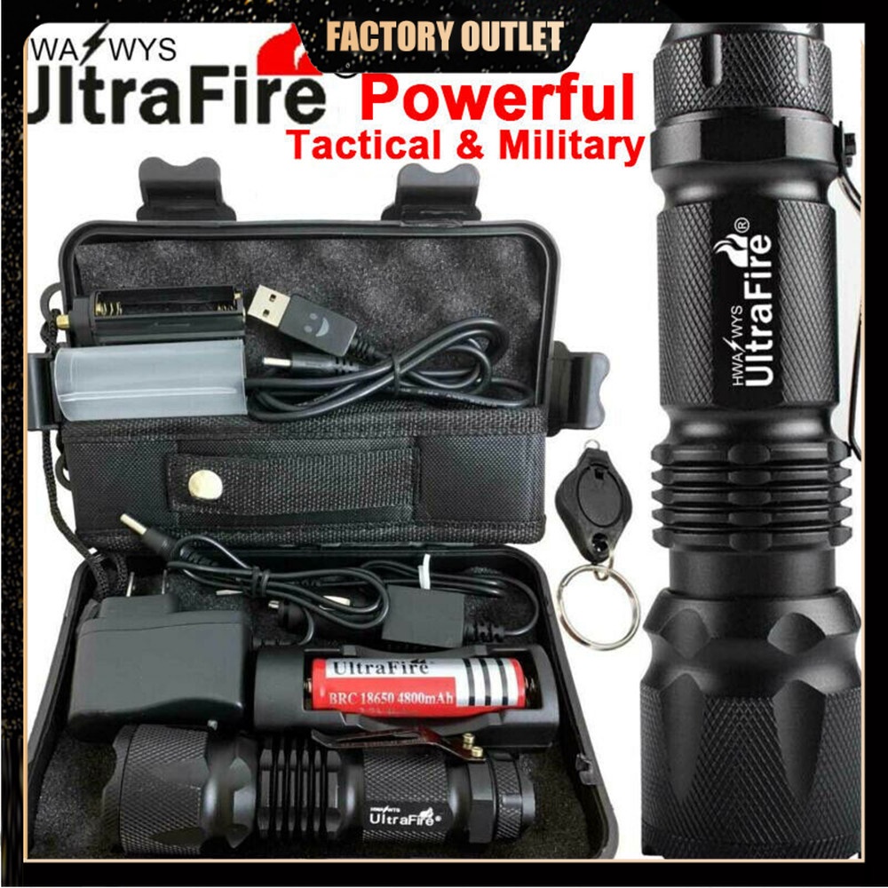 ไฟฉาย LED 90000lm Ultrafire X800 CREE เกรดทหาร | Shopee Thailand