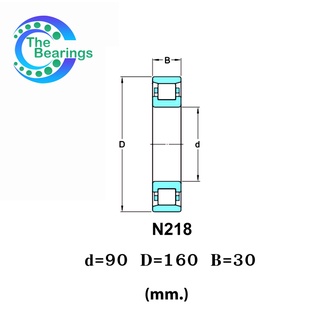 N216 N218 N219 N220 ตลับลูกปืนลูกกลิ้งทรงกระบอก ( Cylindrical Roller ...