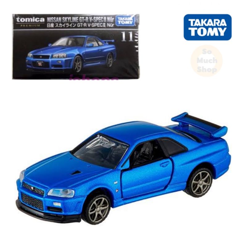 Takara Tomy Tomica Premium No.11 Nissan Skyline GT-R V-SPEC II Nur / นิสสัน | Shopee Thailand