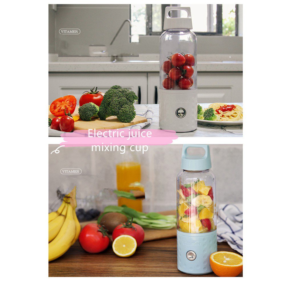 Vitamer ถ้วยน้ำวิตามินแบบชาร์จไฟฟ้าแบบชาร์จไฟได้เครื่องคั้นน้ำผลไม้แบบ ...