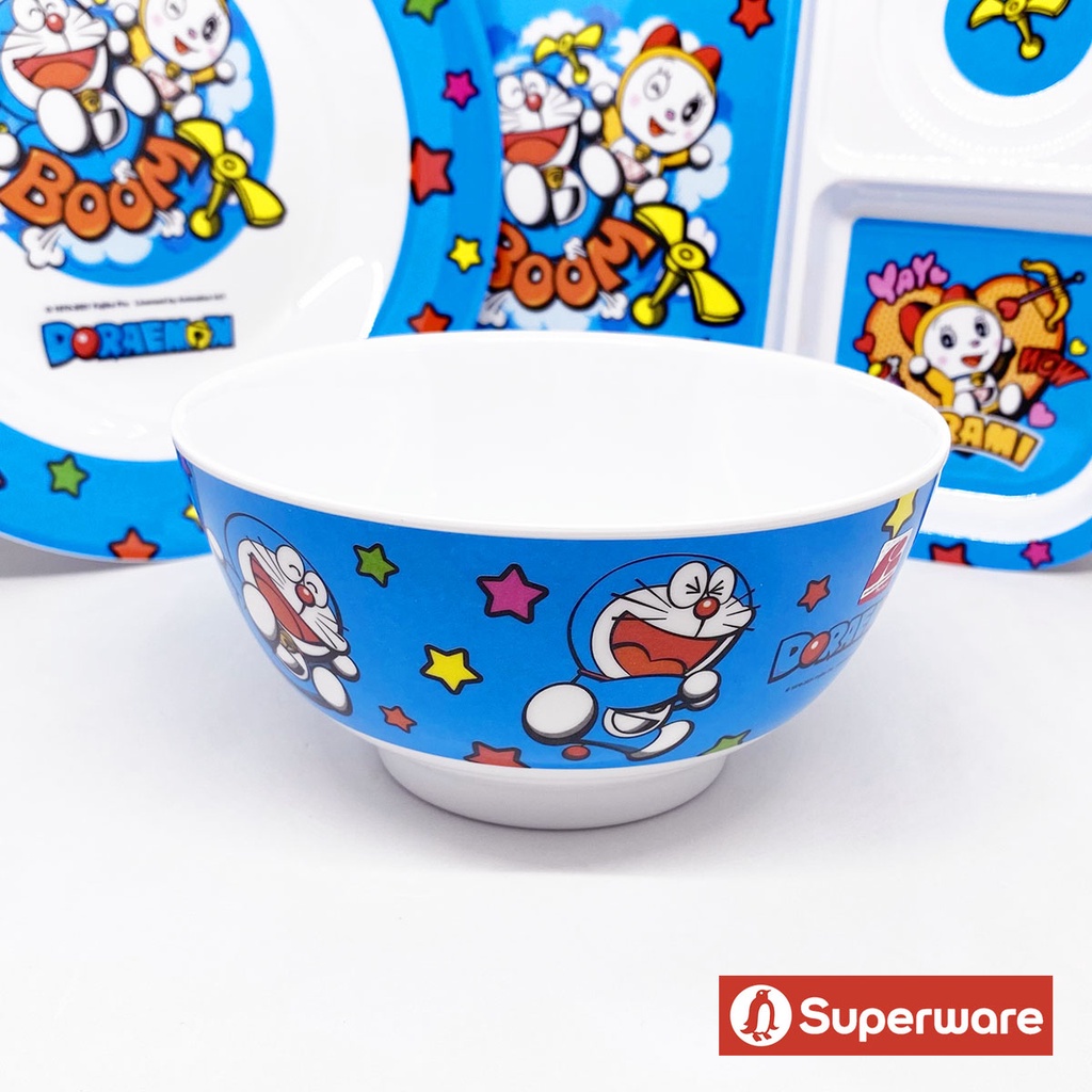 โดเรม่อน บูม จานข้าว ช้อนส้อมเด็ก แก้วน้ำเมลามีน DORAEMON Superware ศรีไทยซุปเปอร์แวร์ [ขายแยก ...
