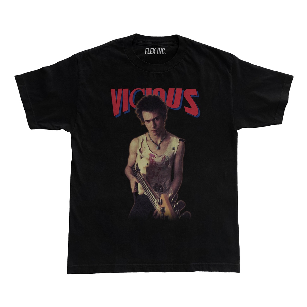 เสื้อยืด โอเวอร์ไซซ์ ลาย Sid Vicious Sex Guns สไตล์วินเทจ Shopee Thailand