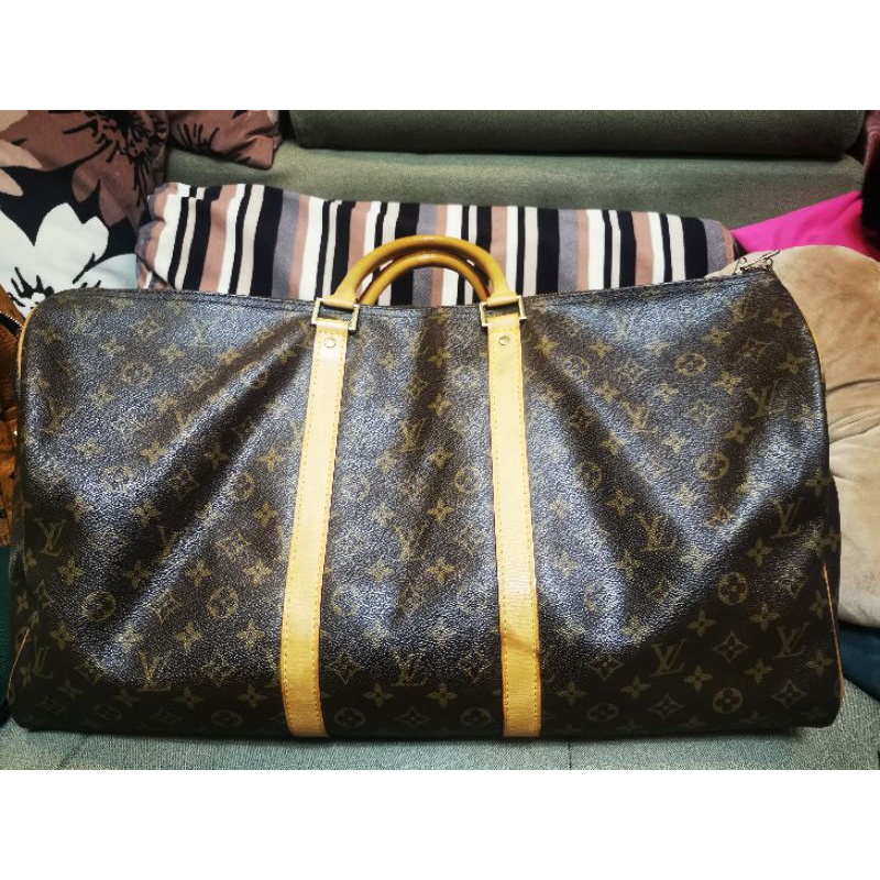 กระเป๋าเดินทาง LOUIS vuitton LV Keepall 50 มือสอง | Shopee Thailand
